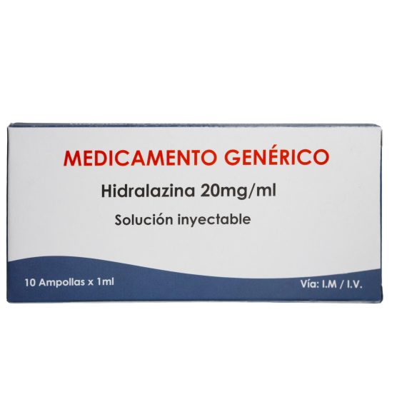 Hidralazina 20mg/ml solución inyectable – Pharmedic